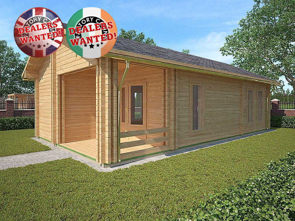 Insulated Residential type Twin Skin Insulated Log Cabins