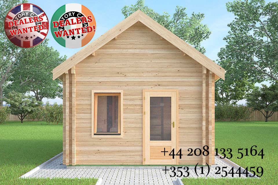 Highly Insulated Log Cabin – Tiny House 4.0m x 5.7m - FC 612 | Factory ...