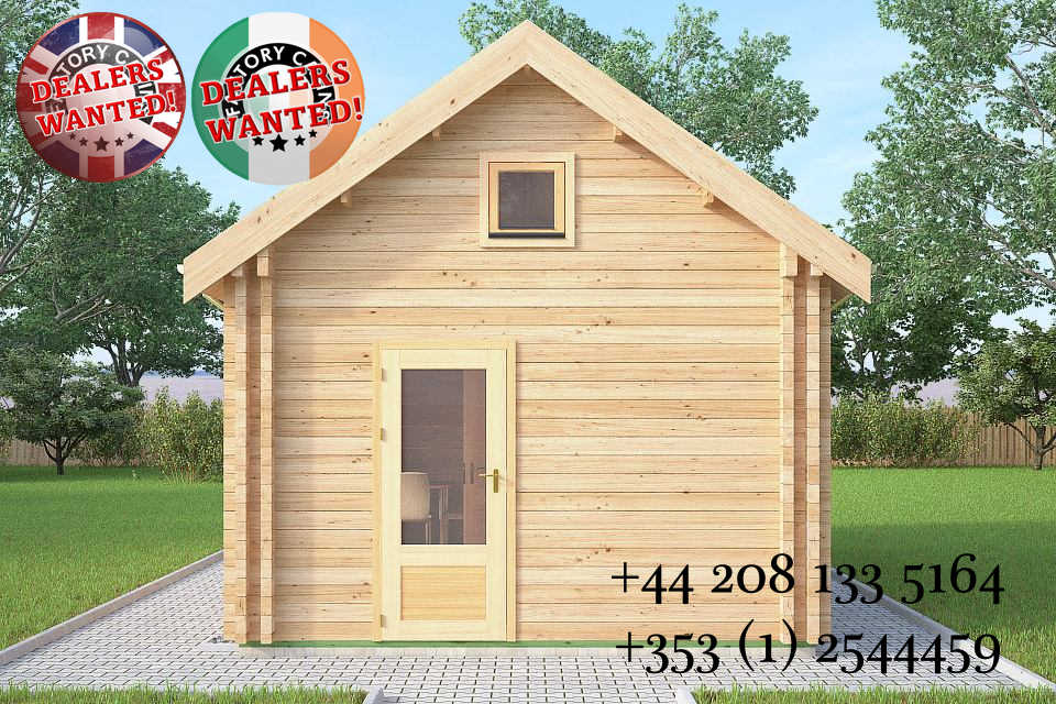Highly Insulated Log Cabin – Tiny House 4.0m x 5.7m - FC 614 | Factory ...