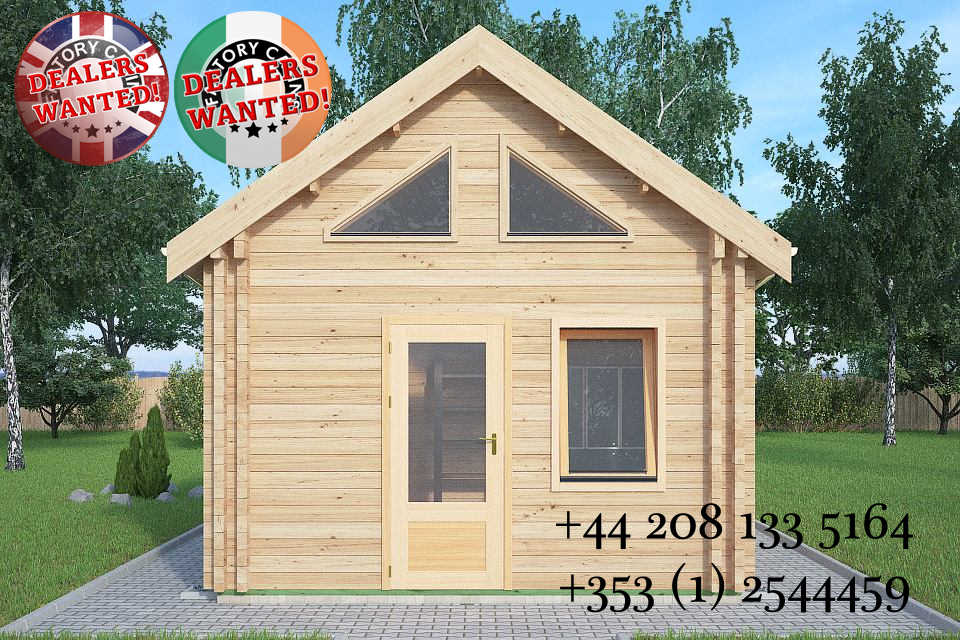 Insulated Log Cabin Twin Skin Tiny House 4.0m x 5.7m- Bespoke