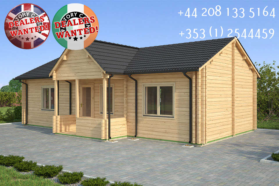 Insulated Twin Skin Multiroom Log Cabin - 5.0m x 10.0m - FC 3098 ...