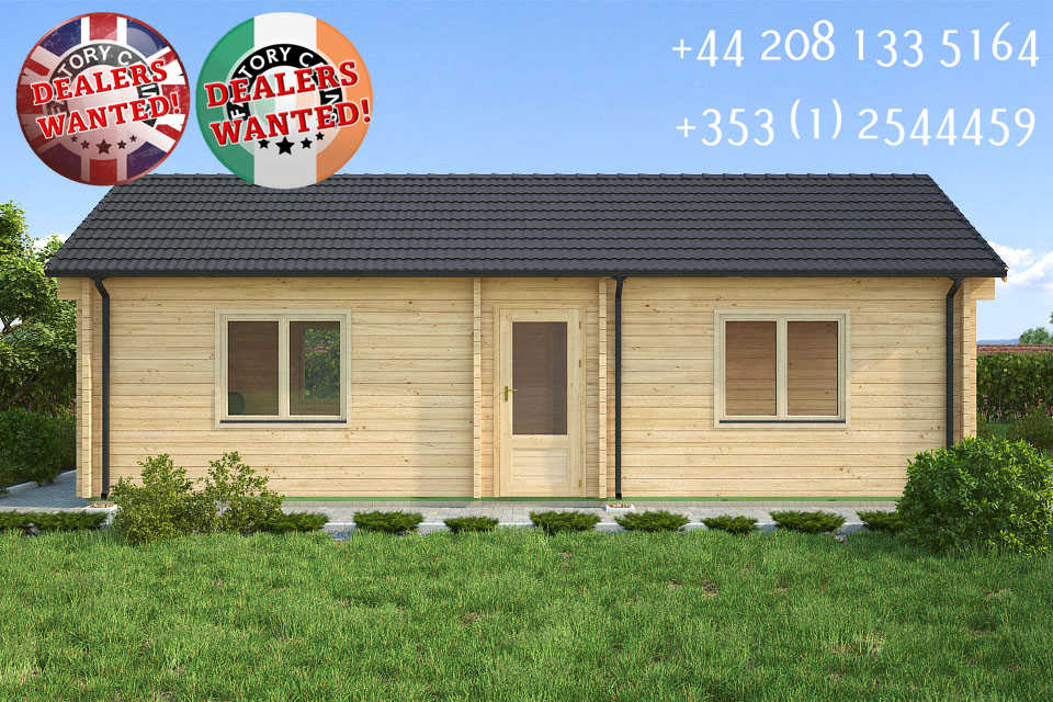 Insulated Twin Skin Multiroom Log Cabin - 4.0m x 9.0m - FC 3116 ...