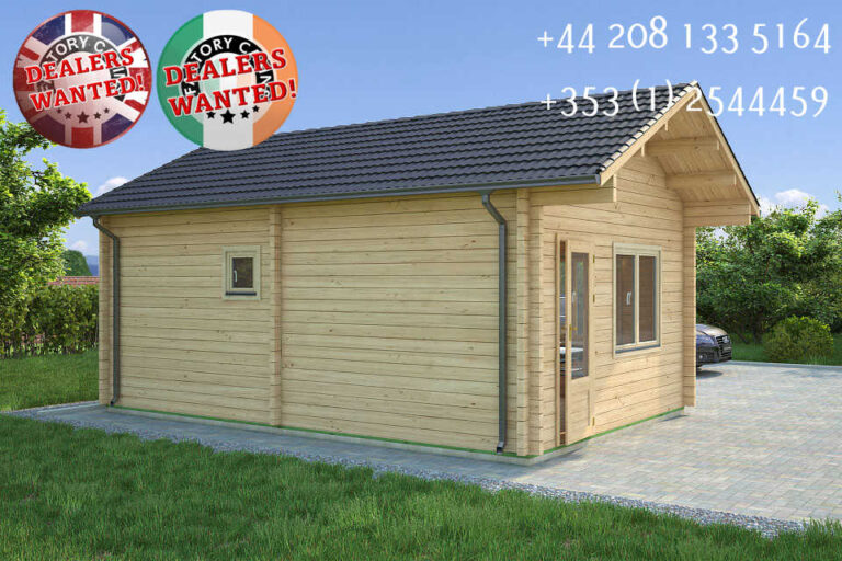 Insulated Twin Skin Multiroom Log Cabin - 4.0m x 6.0m - FC 3084 ...