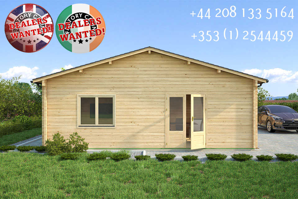 Insulated Twin Skin Multiroom Log Cabin - 10.0m x 7.5m - FC 3109 ...